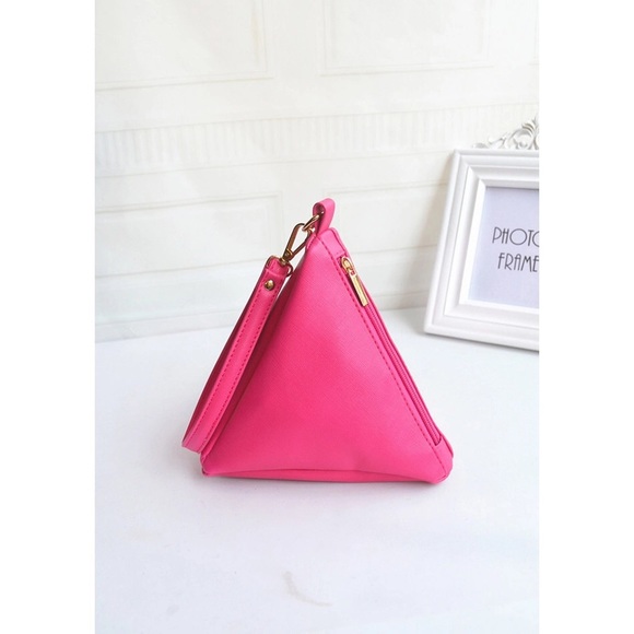 Bags | Triangular Pyramid Wristlet Clutch Bag | Poshmark